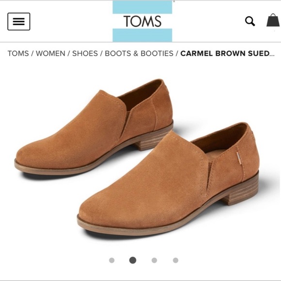 Shoes | Toms Carmel Brown Low Boots | Poshmark